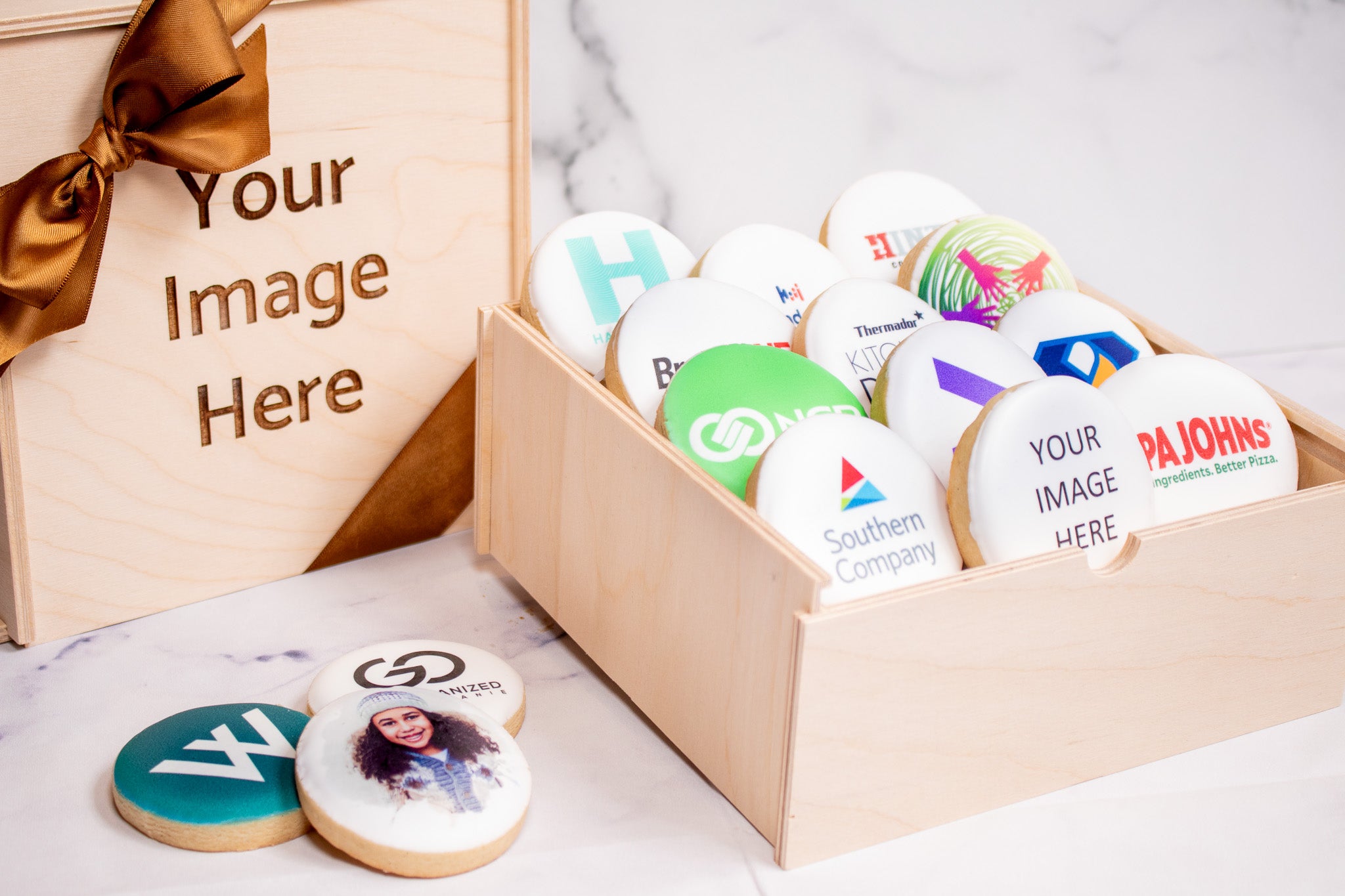 Engraved Wooden Sugar Cookie Gift Box